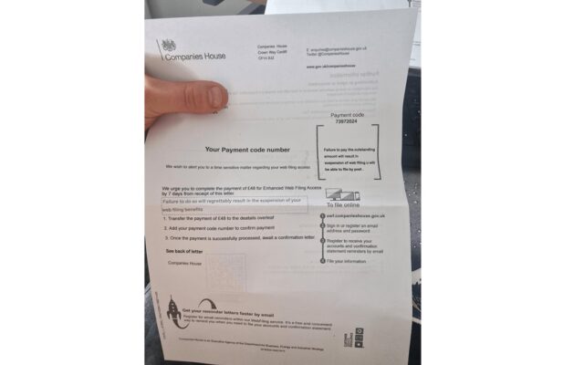 Watch Out For This New Companies House Letter Scam - Startups